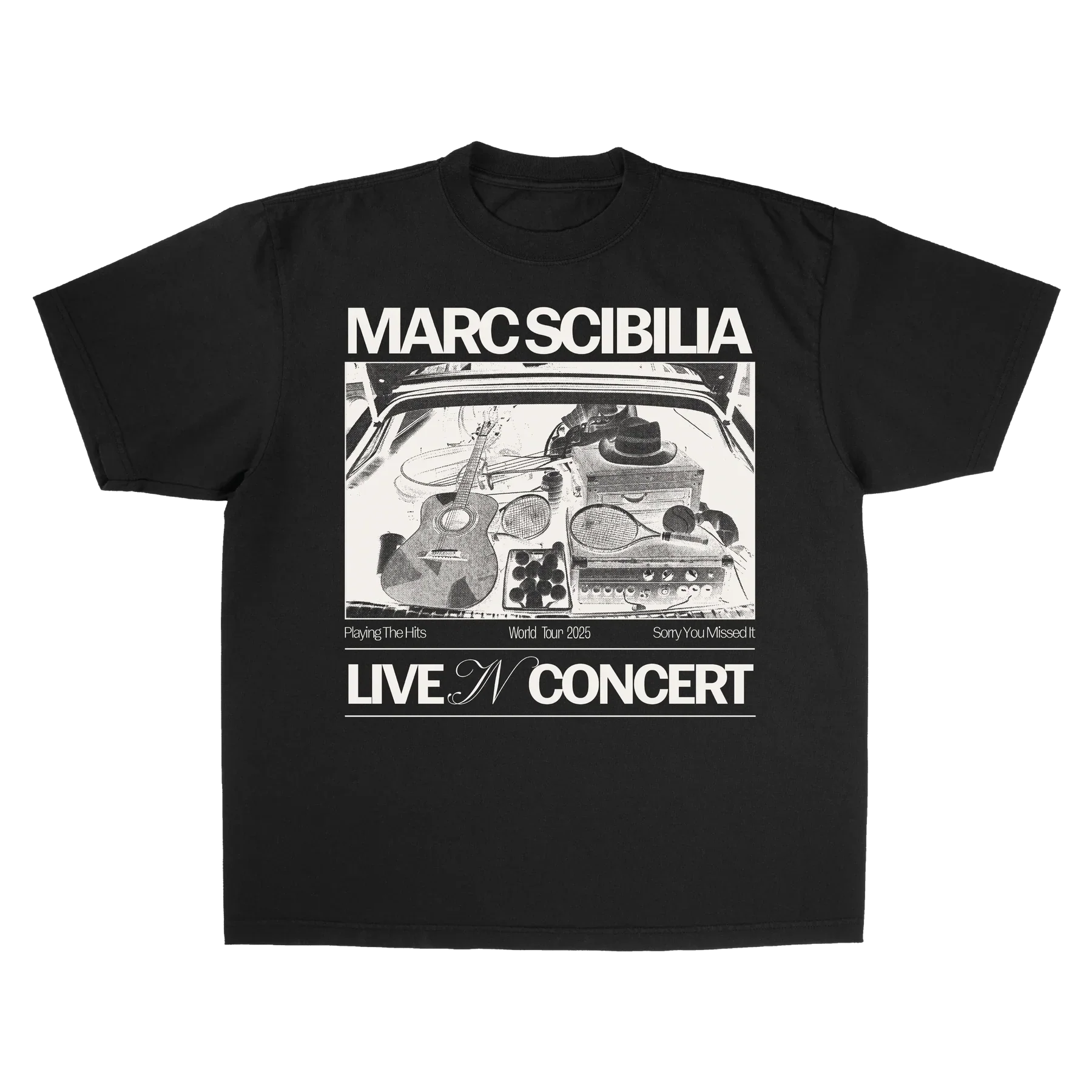 Marc Scibilia World Tour Tee 2025 – Marc Scibilia Official Merchandise